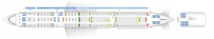 Seat map Airbus A340-600 Lufthansa. Best seats in plane