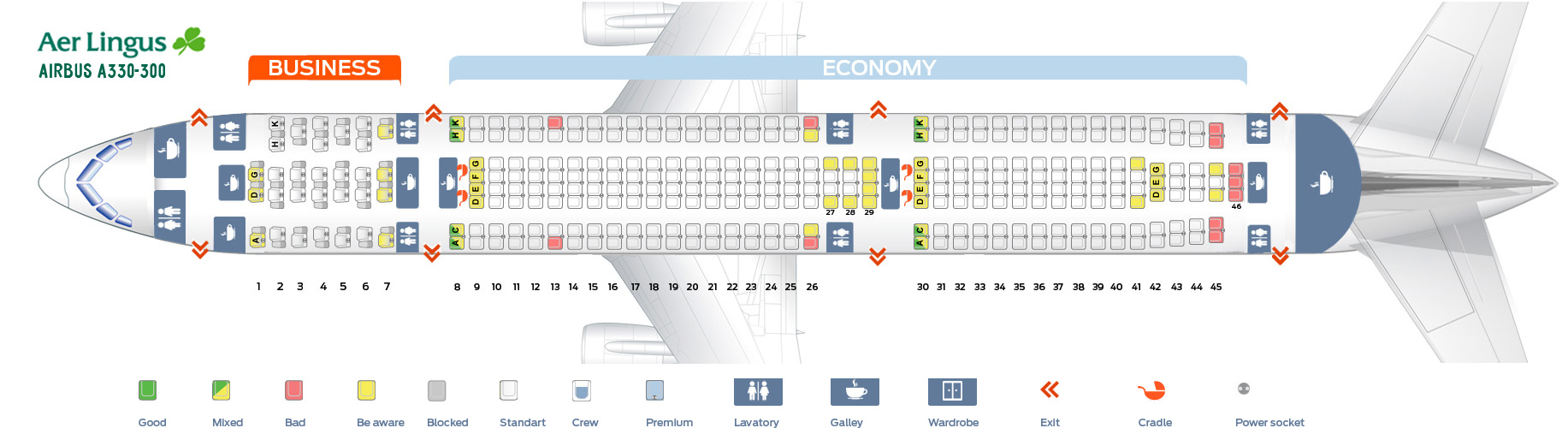 Seat Map Airbus A330 300 Aer Lingus Best Seats In Plane Seat Map Airbus A330 300 Aer Lingus Best Seats In Plane