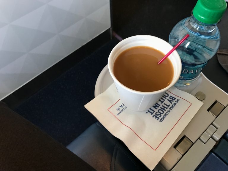 Dixie cup of coffee made the airplane with 326 passengers turn around ...